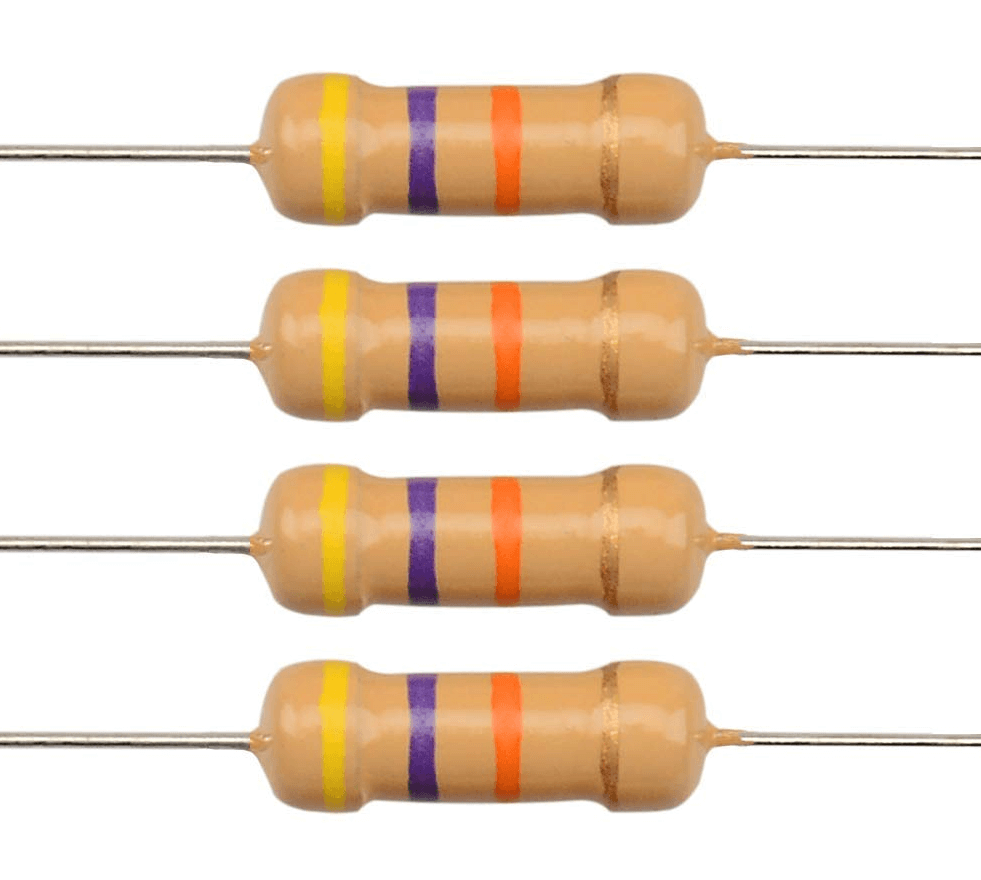 47k ohm Resistor: Faarfcode an Uwendungen
